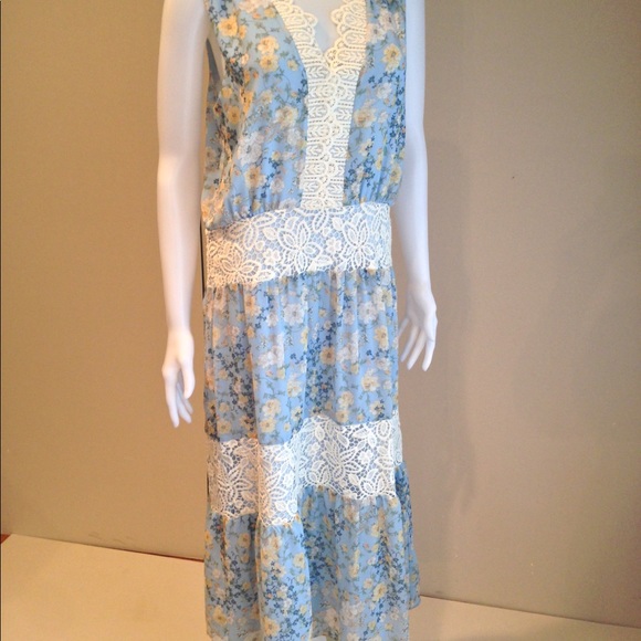 Marchesa | Dresses | Nwt Marchesa Rose Floral Midi Dress | Poshmark